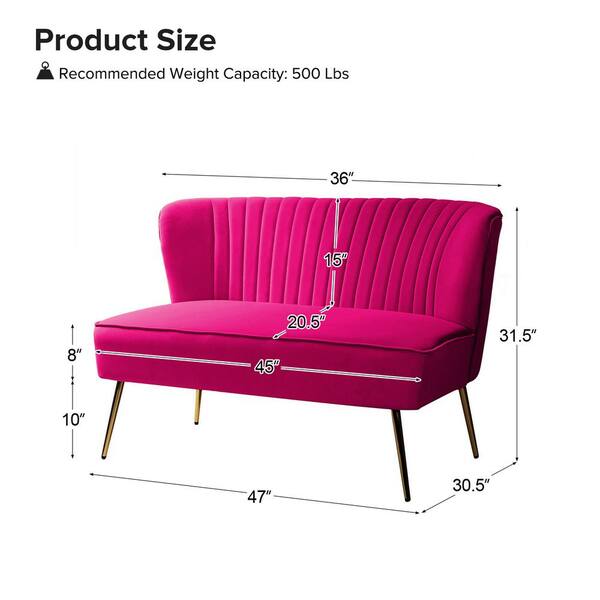 Fuchsia loveseat store