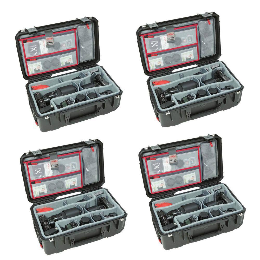 SKB iSeries Camera Case with Photo Dividers and Lid Organizer in Black ...