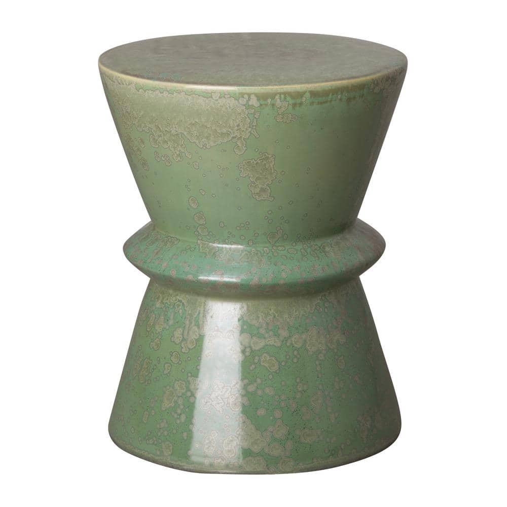 Emissary Green Speckle Zip Ceramic Indoor/Outdoor Garden Stool 12745GS ...