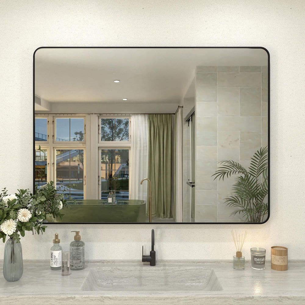 Hermitage Bath Kielo 48 in. W x 36 in. H Rectangular Framed Wall ...