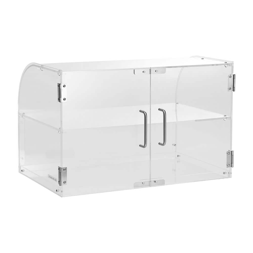SVOPES 2-Tier Bakery Display Case, Acrylic Countertop Display Box with ...