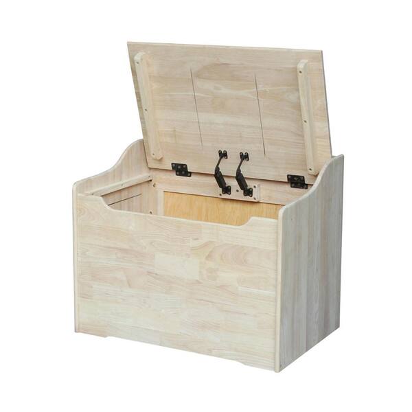 Plain wood toy box store