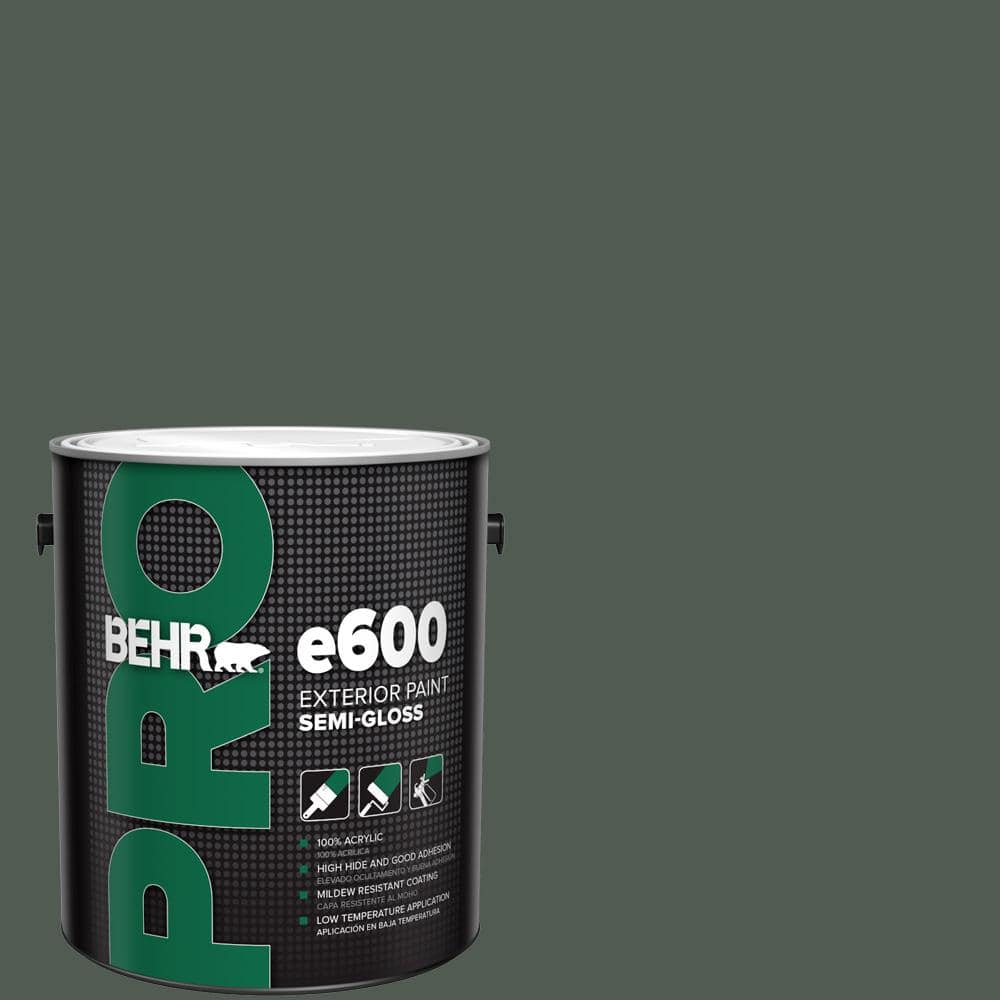 BEHR PRO 1 gal. #N420-7 Alpine Trail Semi-Gloss Exterior Paint PR67301 ...