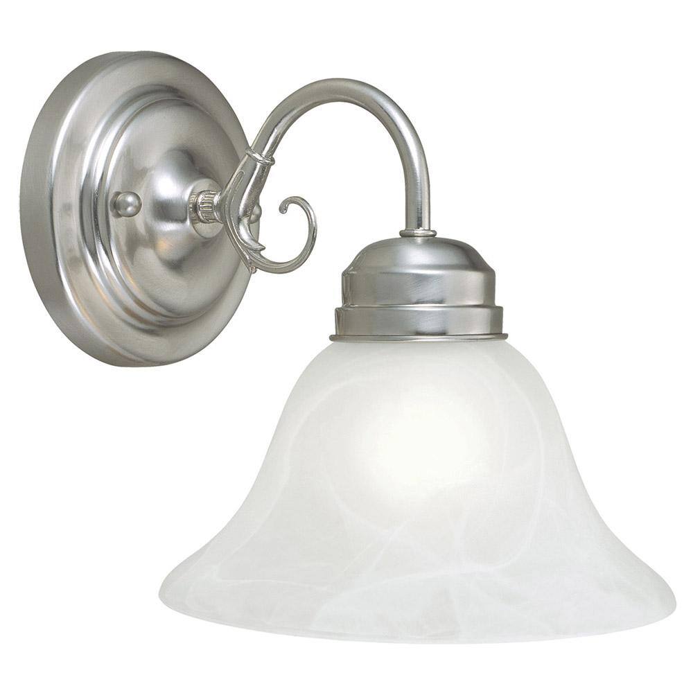 Design House Millbridge 1-Light Satin Nickel Wall Mount Sconce 511618 ...