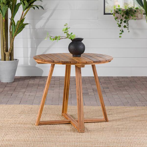 Wood slat dining table store