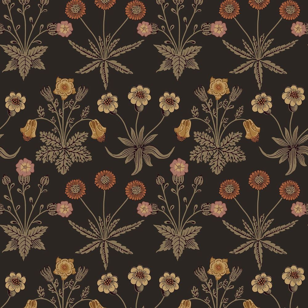 Daisy Chocolate and Paprika Peel and Stick Wallpaper Sample MCS6598SAM ...