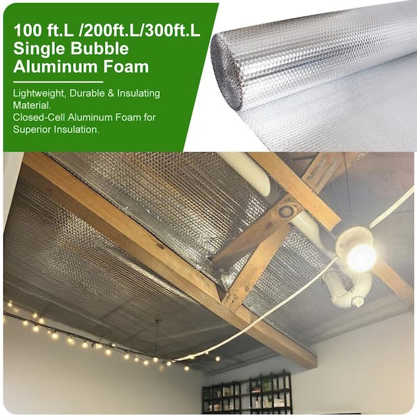 SEALTECH 48 in. x 100 ft. Heavy Duty 10mm Reflective Insulation Radiant Barrier Roll ...