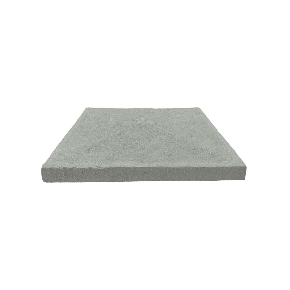 GenStone 23 in. x 23 in. Northern Slate Faux Stone Peaked Column Cap ...