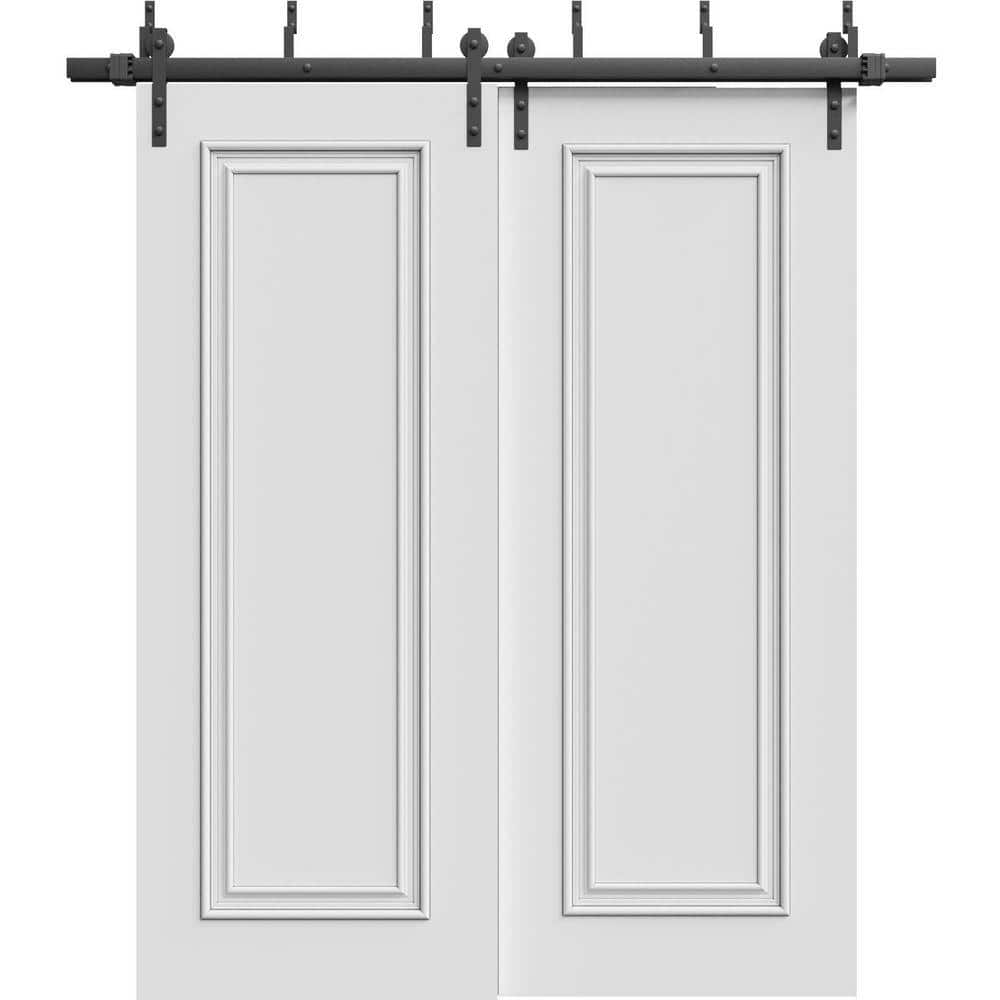 Sartodoors 7811 72 in. x 80 in. Sold Core White Enamel Color Wood ...
