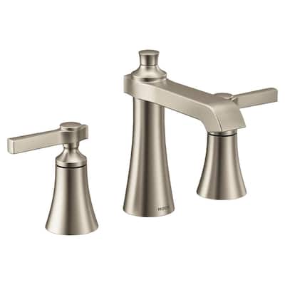 MOEN Flara M-CORE 3-Series 1-Handle Eco-Performance Tub and Shower Trim Kit in Brushed Nickel ...