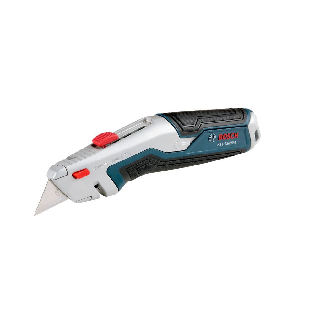 Bosch Retractable Utility Knife with Cushioned Slide Button, Integrated ...