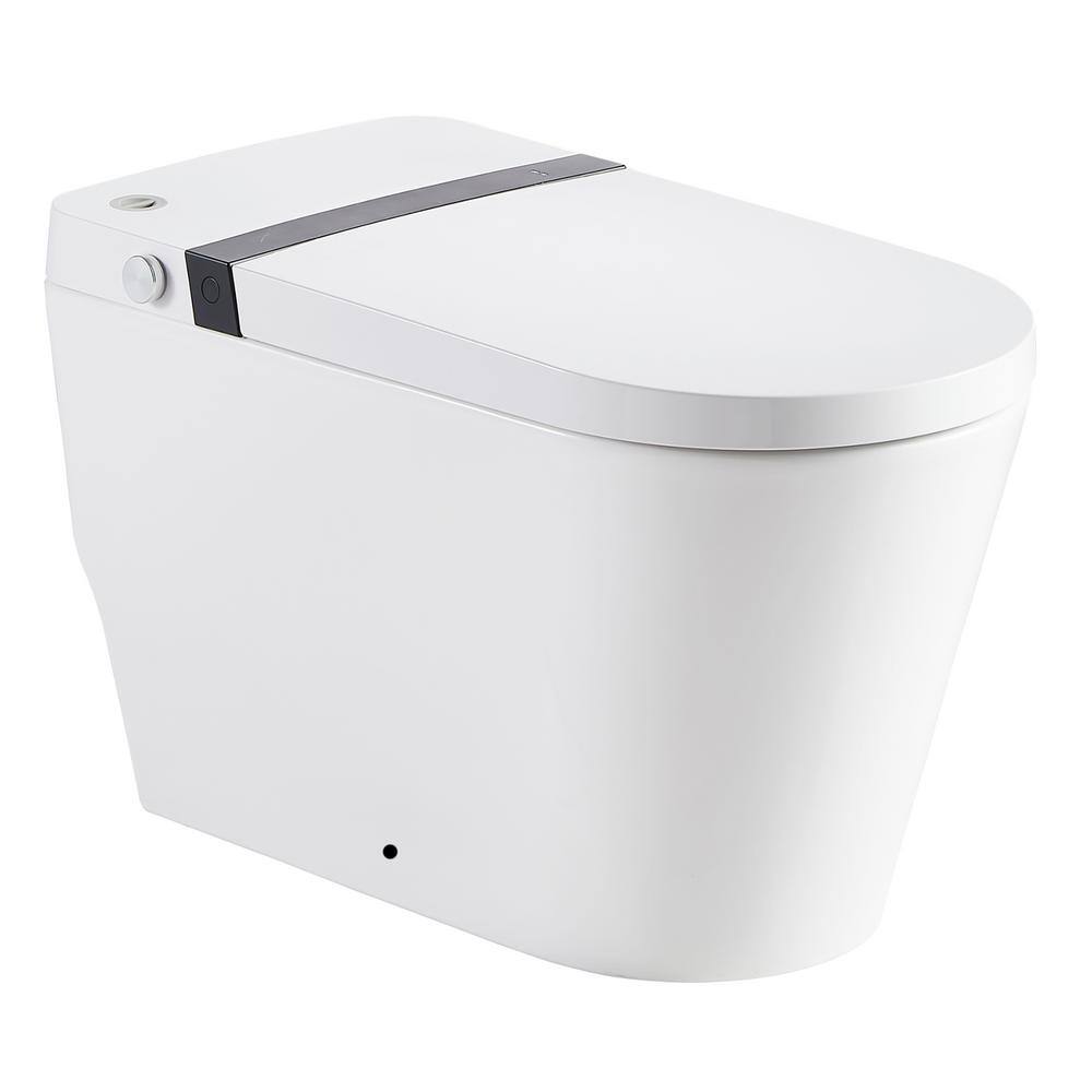JimsMaison U- Shaped Smart Bidet in White with Heat Seat, Air Drying ...