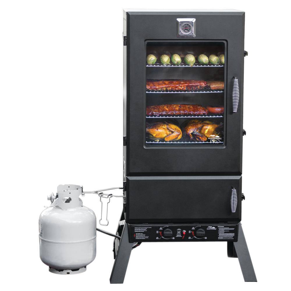 Masterbuilt 44 in. Dual Burner Propane Smoker GS44D 20050615 - The Home ...