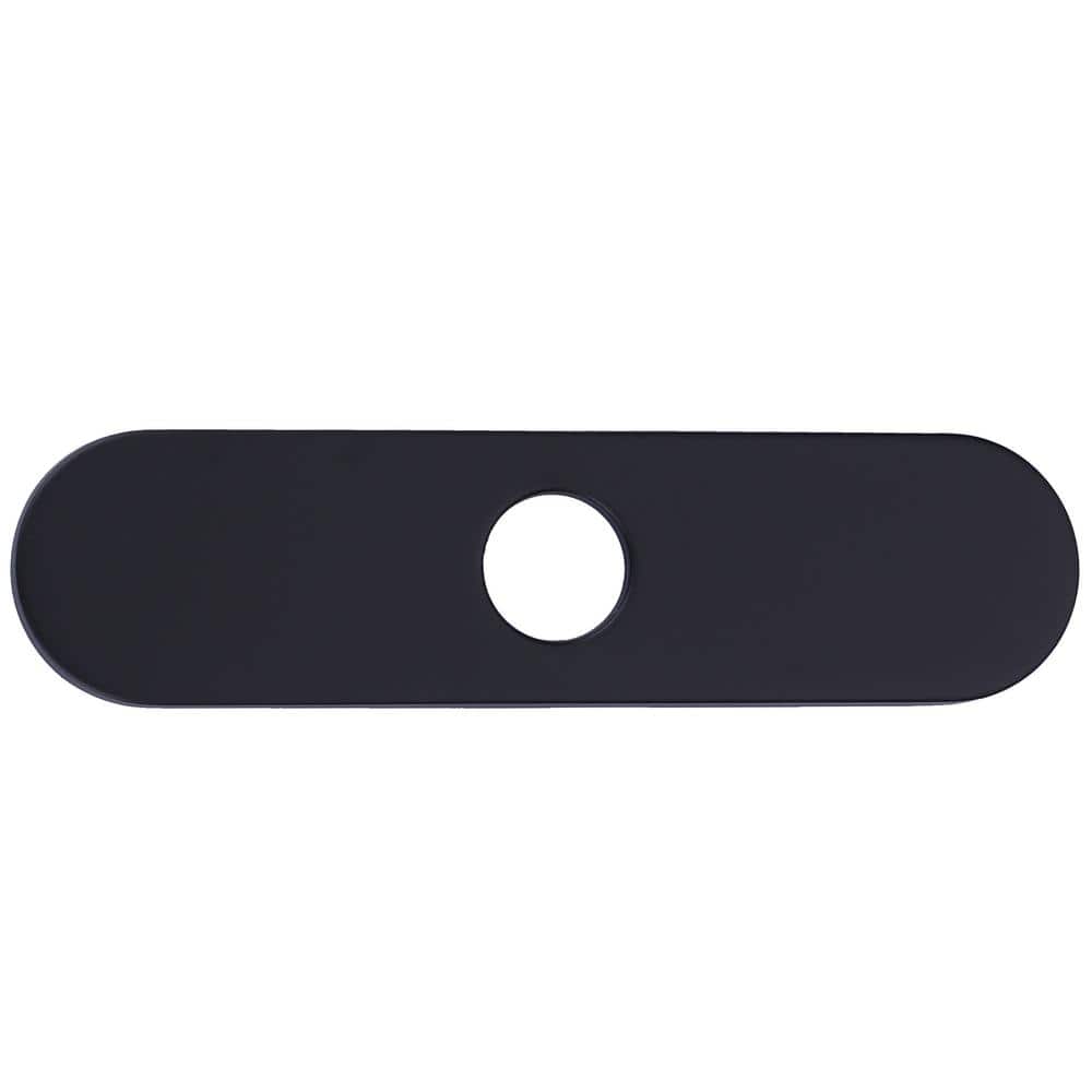 ALEASHA 10 in. Stainless Steel Escutcheon Plate in Matte Black AL-6G07B ...