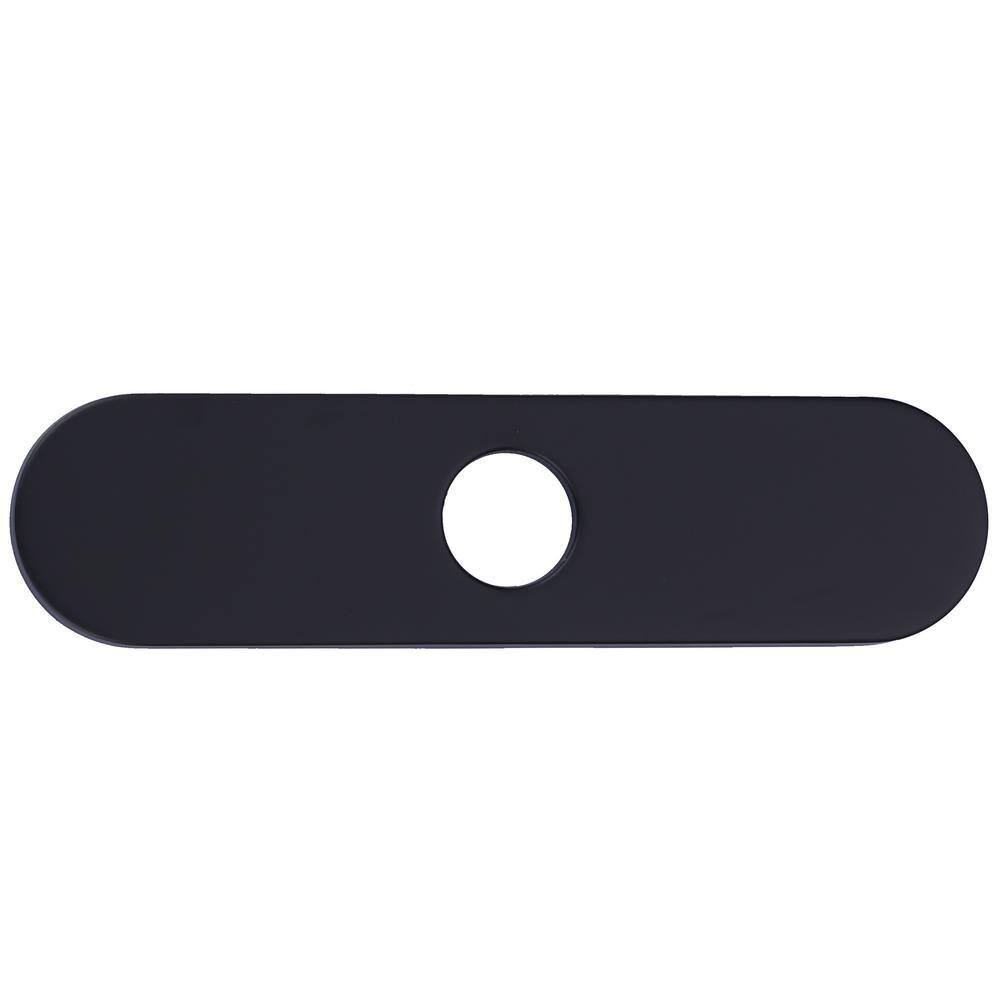 ALEASHA 10 in. Stainless Steel Escutcheon Plate in Matte Black AL-6G07B ...
