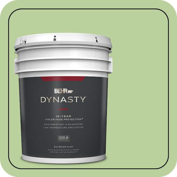 BEHR DYNASTY 5 gal. #P380-4 Four Leaf Clover Flat Exterior Stain ...