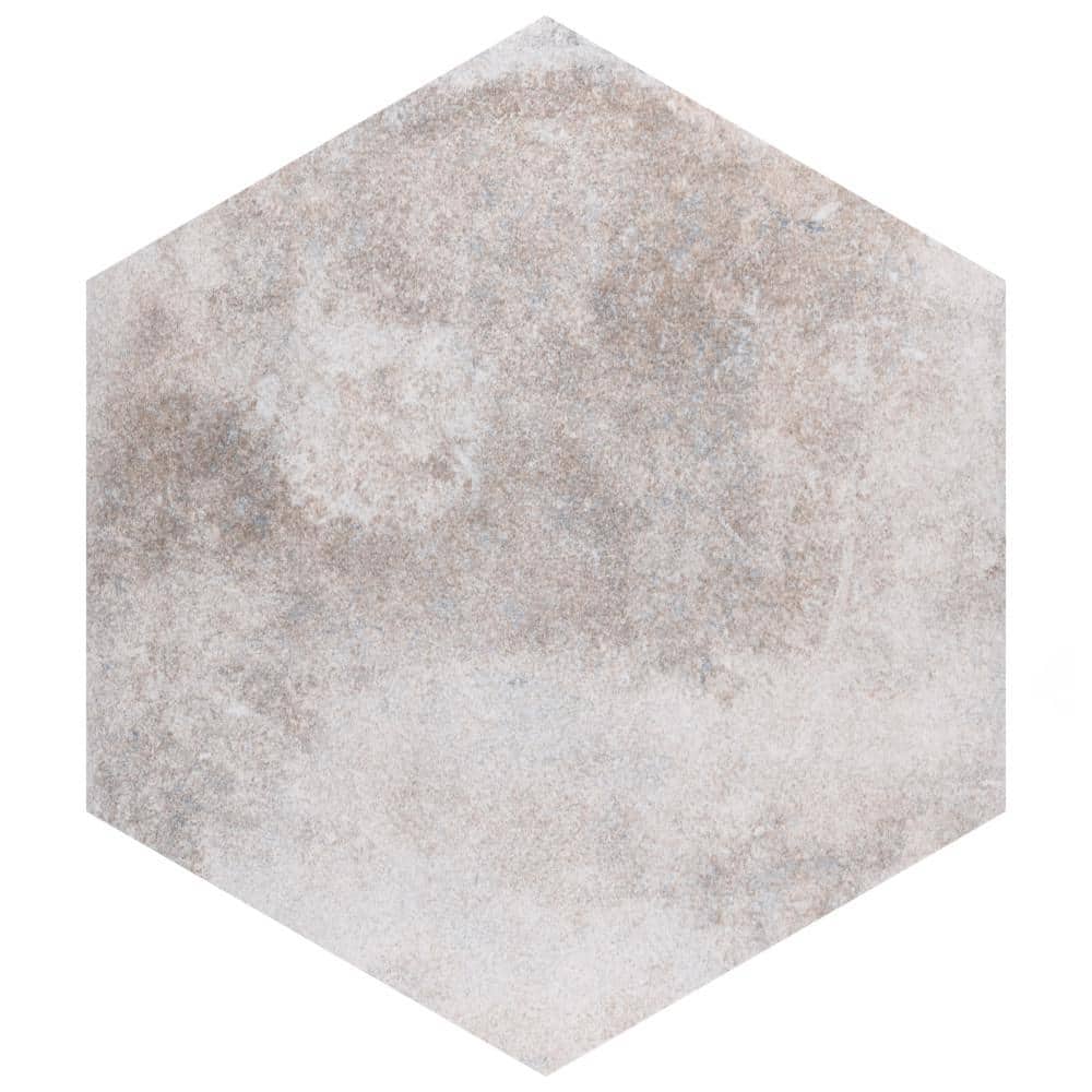 Merola Tile Americana Boston Hex Downtown 7 in. x 8-1/8 in. Porcelain ...