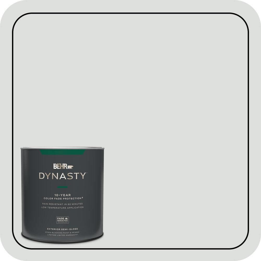 BEHR DYNASTY 1 qt. #720E-1 Reflecting Pool Semi-Gloss Exterior Stain ...