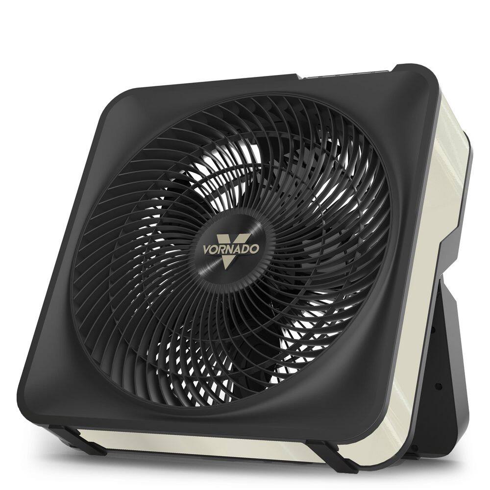 Vornado Model 80X 17.64 in. Variable fan speeds Box Fan in Cool Gray ...
