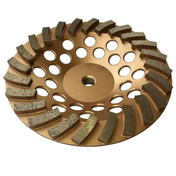 EDiamondTools 7 in. Diamond Grinding Wheel for Concrete and Masonry, 24 ...
