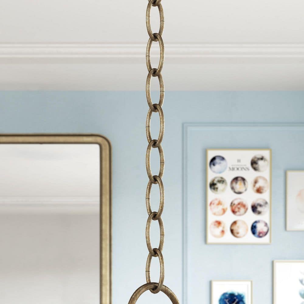 AVIANCE LIGHTING Accessories Hand Painted Antique Silver Leaf Standard ...