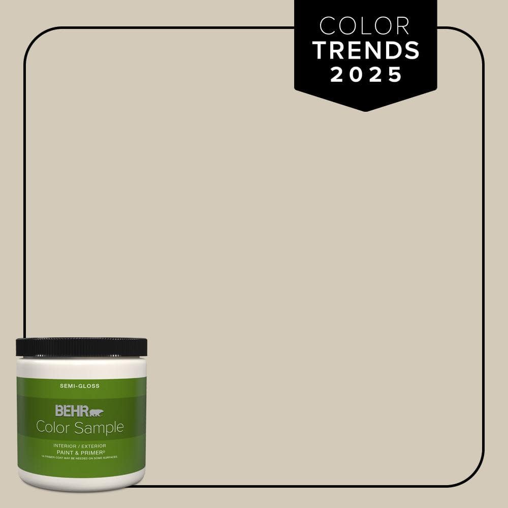 BEHR PREMIUM PLUS 8 oz. #DC-010 Even Better Beige Semi-Gloss Interior ...