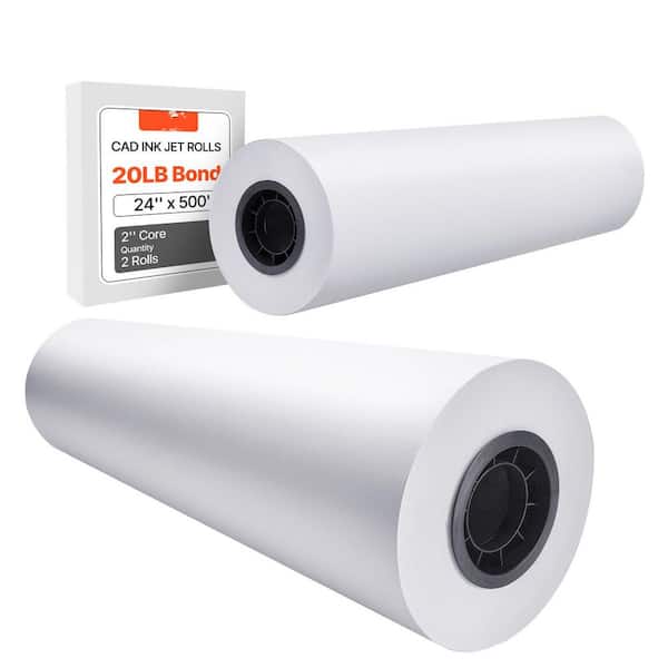 SKYSHALO Wide Format Paper, 36 in. x 150 ft. Plotter Paper, 20 LB. Bond ...