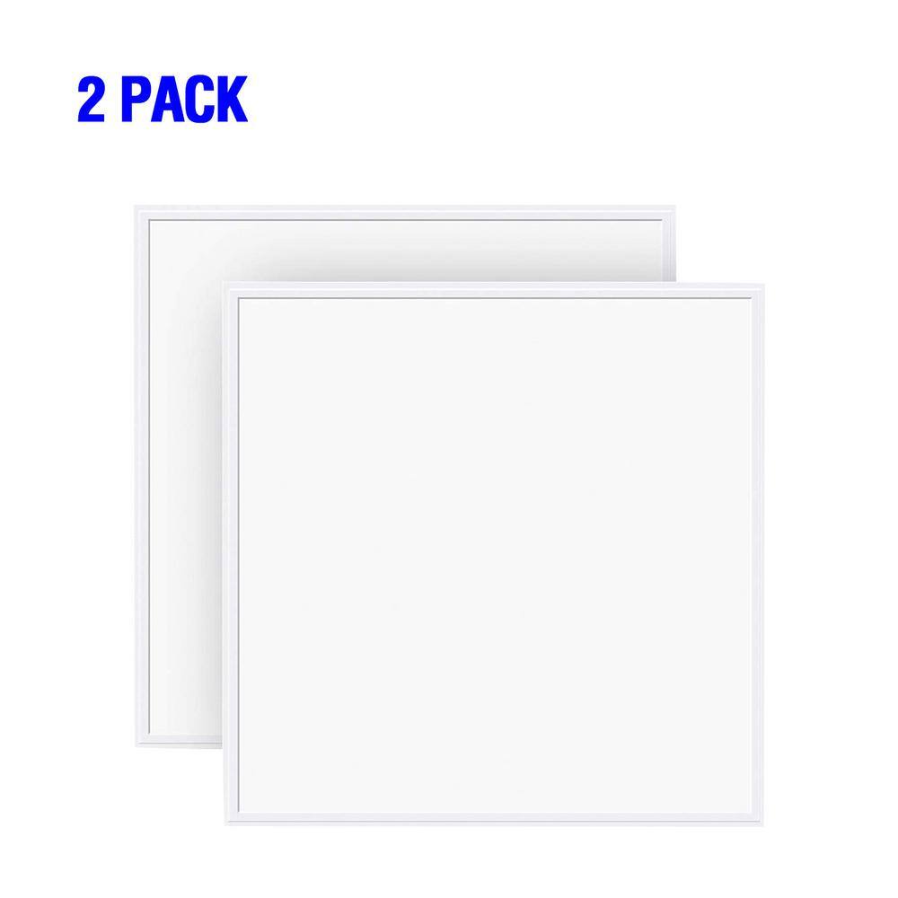 Cedar Hill 2 ft. x 2 ft. 4750 Lumens LED Back Lit Panel Light, CCT (Set ...