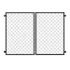 Vigoro 37.3 in. H x 50.2 in. W Black Metal Diamond Mesh Garden Fence ...