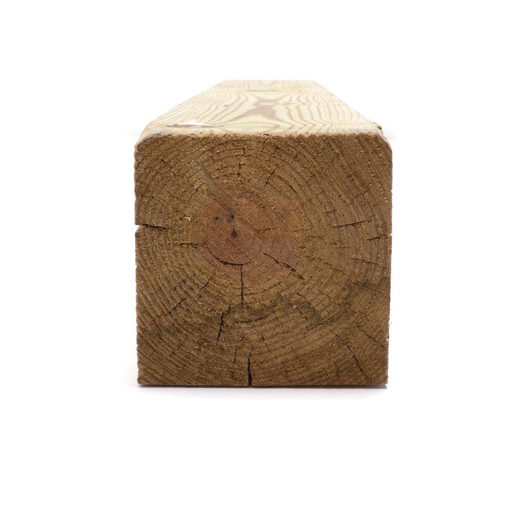 6 in. x 6 in. x 12 ft. #2 4B Ground Contact Pressure-Treated Timber ...