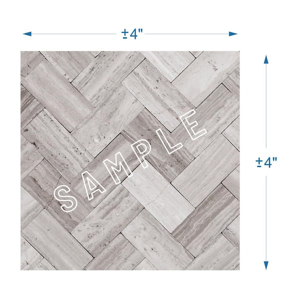 Inoxia SpeedTiles Maidenhair Mixed Grays 4 in. X 4 in. Natural Stone ...