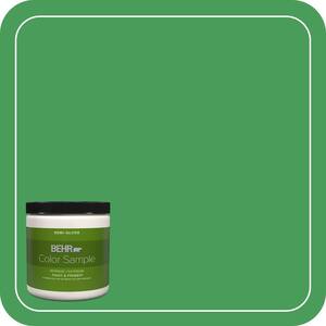BEHR PREMIUM PLUS 1 qt. #P400-6 Clover Patch Flat Exterior Paint ...