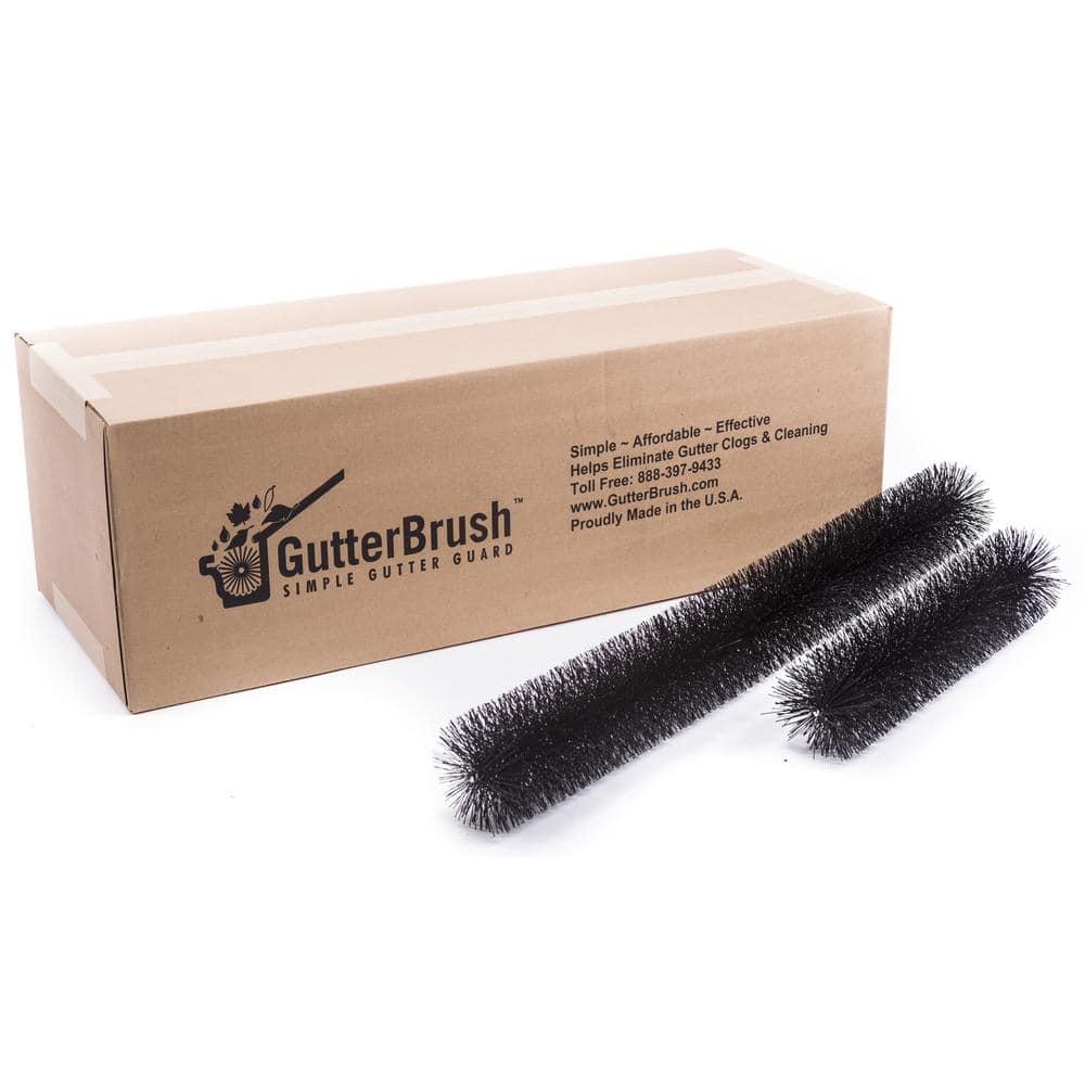 GUTTERBRUSH SIMPLE GUTTER GUARD Standard 5 in. - 60 ft. Pack Leaf ...