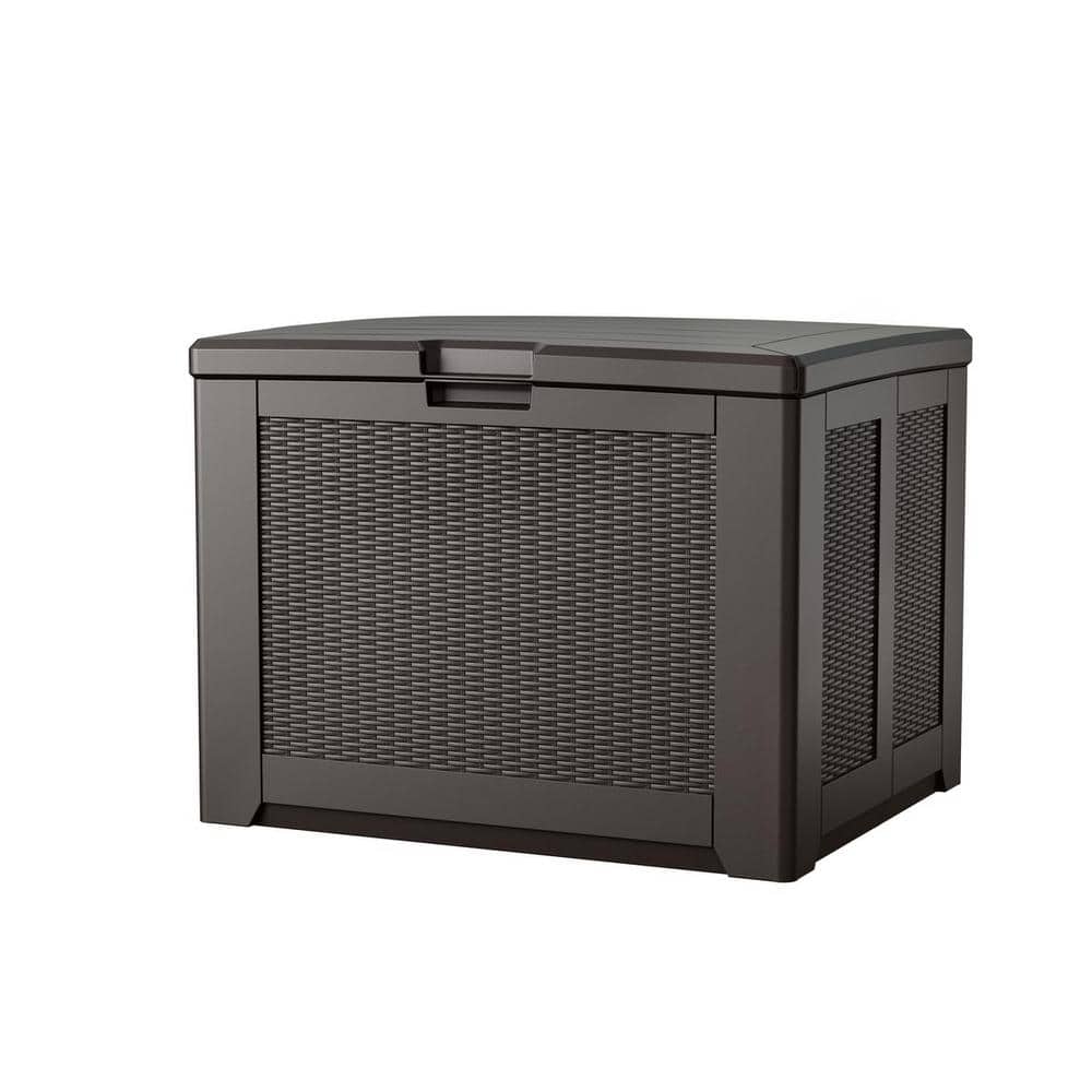 74 Gal. Brown Resin Deck Box Z0CJ235Z54 - The Home Depot