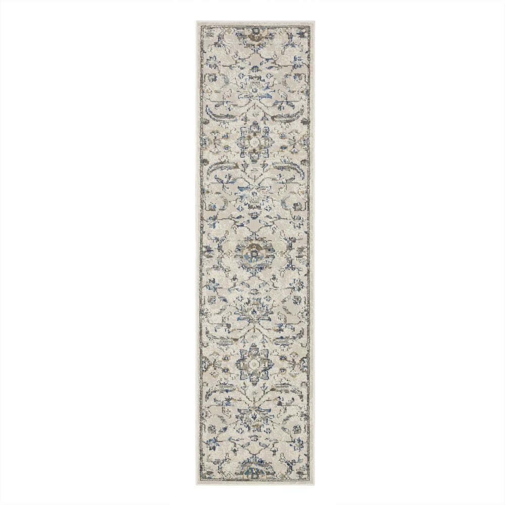 Mohawk Home Orestes Blue 2 ft. x 10 ft. Runner Rug 832766 - The Home Depot