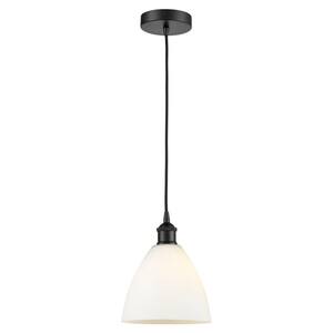 Innovations Edison Dome 60-Watt 1-Light Matte Black Standard Mini ...