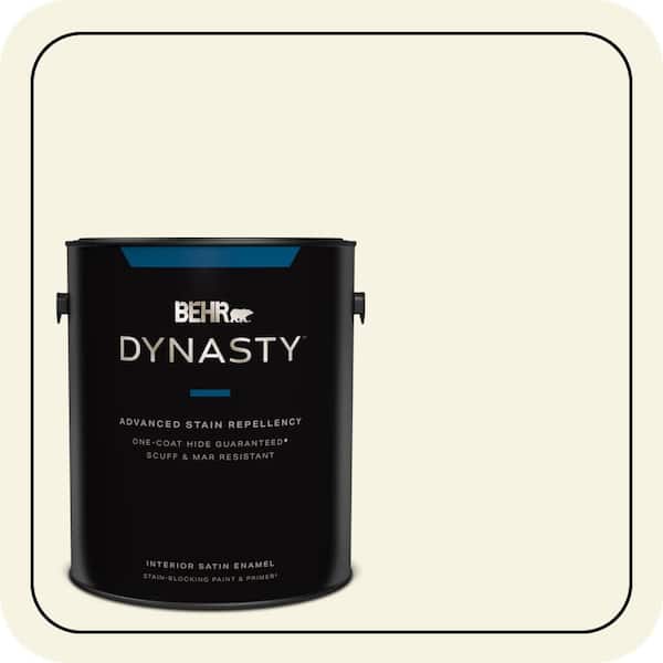 BEHR DYNASTY 1 gal. #M340-1 Cauliflower Satin Enamel Interior Stain ...