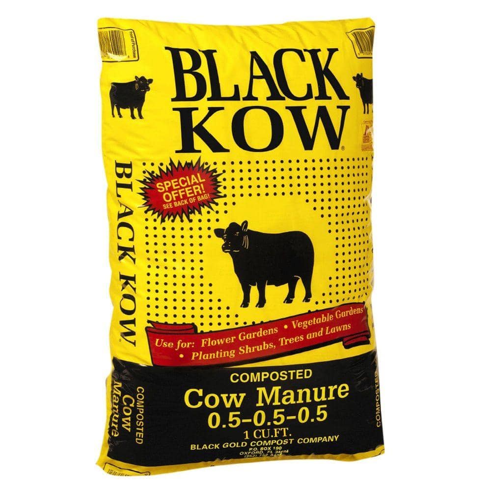1 cu. ft. Black Kow Manure COW1BK - The Home Depot