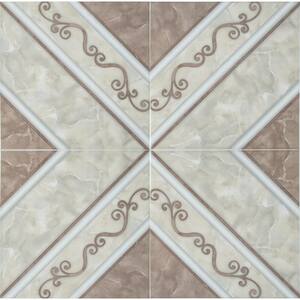 Merola Tile Klinker Retro Blanco Aster 12-3/4 in. x 12-3/4 in. Ceramic ...