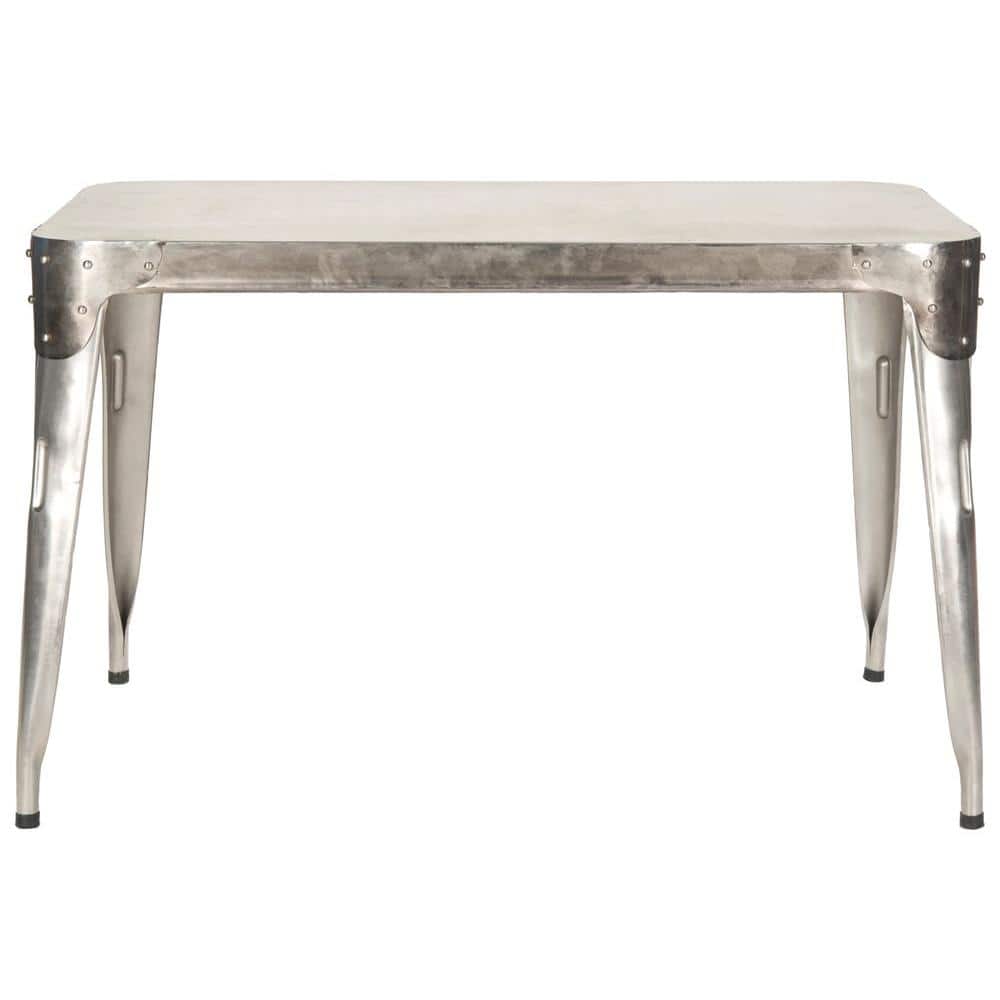SAFAVIEH Weston Dark Silver Dining Table FOX7204A - The Home Depot