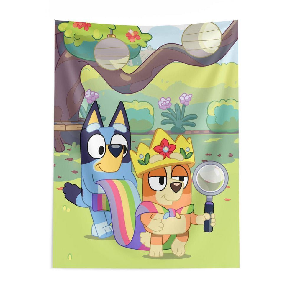THE NORTHWEST GROUP Bluey Queen Bingo Tapestry Wall Hanging 40x57 ...