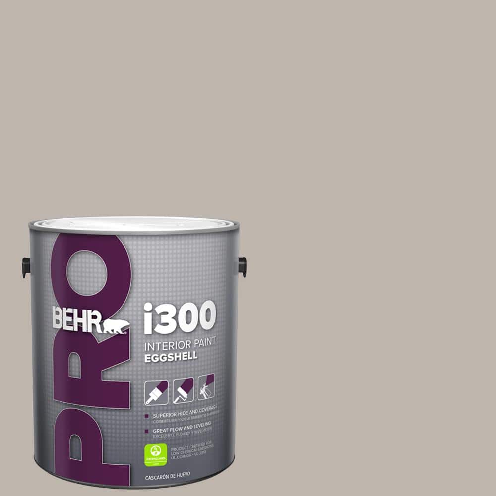 BEHR PRO 1 gal. #PPU18-12 Graceful Gray Eggshell Interior Paint PR33001 ...