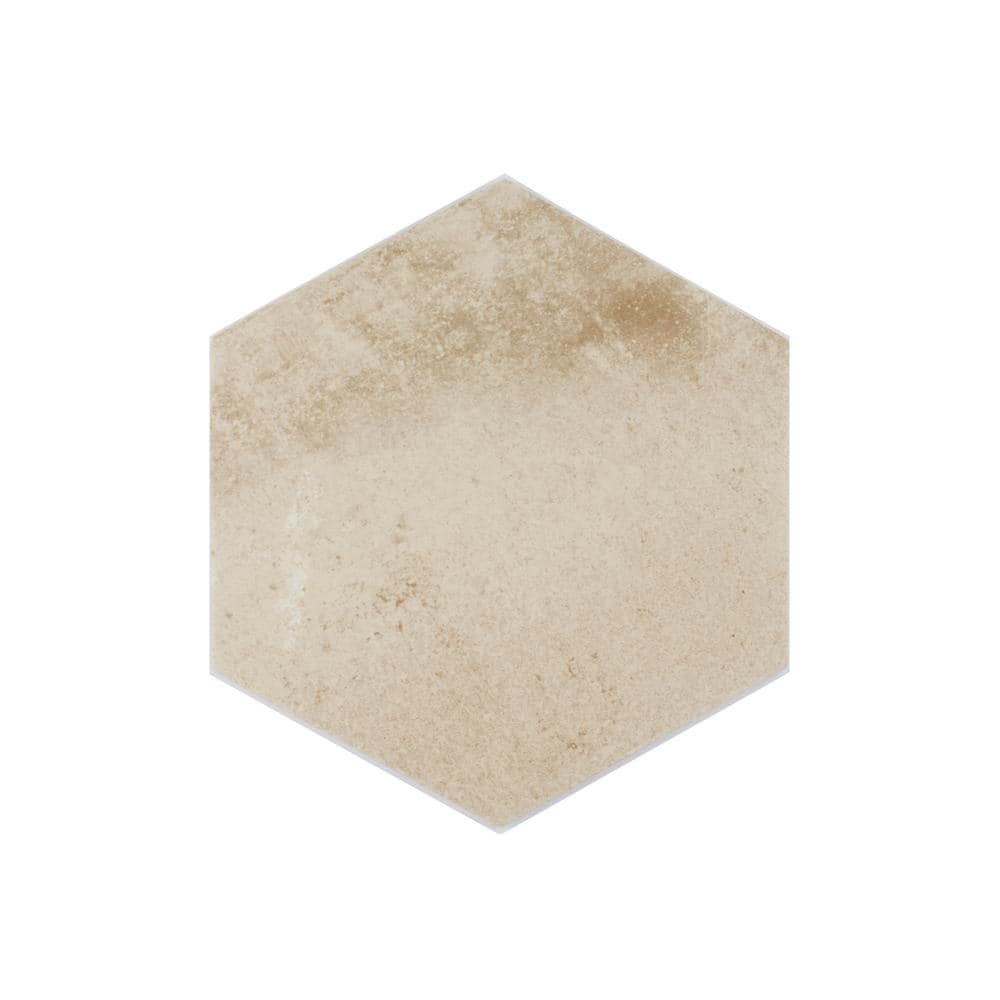 CRUZ BAY STUDIO Arcadian 4. 5in. x10in. Hexagon Desert Sands Matte ...