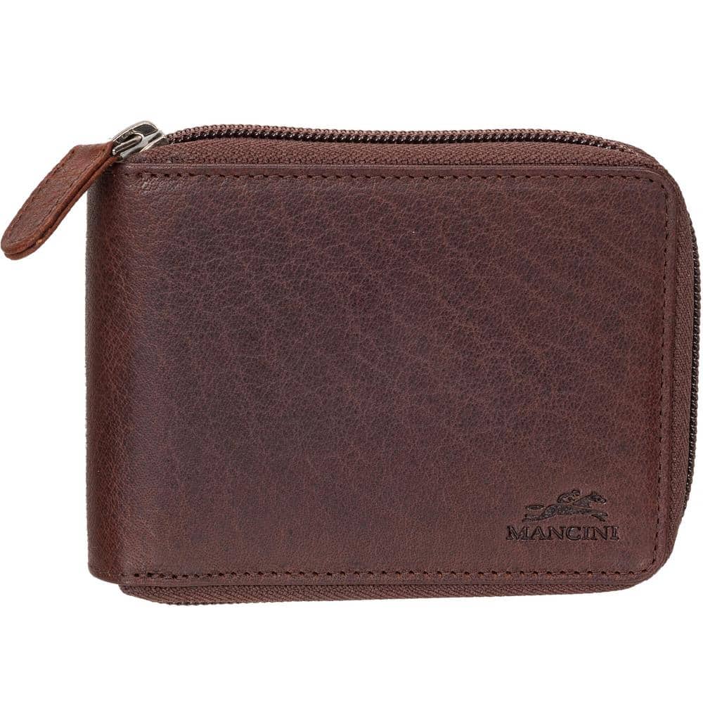 MANCINI Buffalo RFID Secure Zippered Wallet with Removable Passcase 99 ...