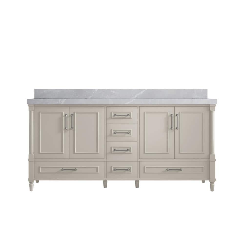 Willow Collections Hudson 72 in. W x 22 in. D x 36 in. H Double Sink ...