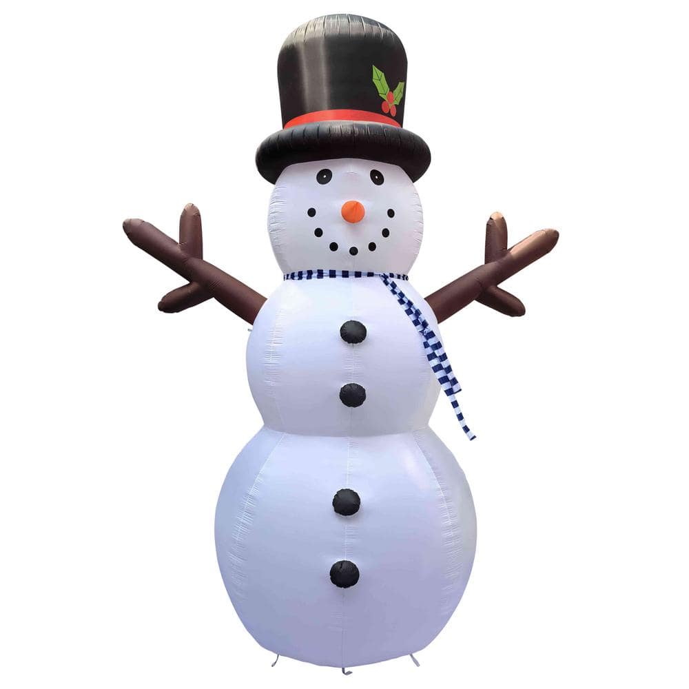 Northlight 20ft. Lighted Inflatable Snowman Outdoor Commercial ...
