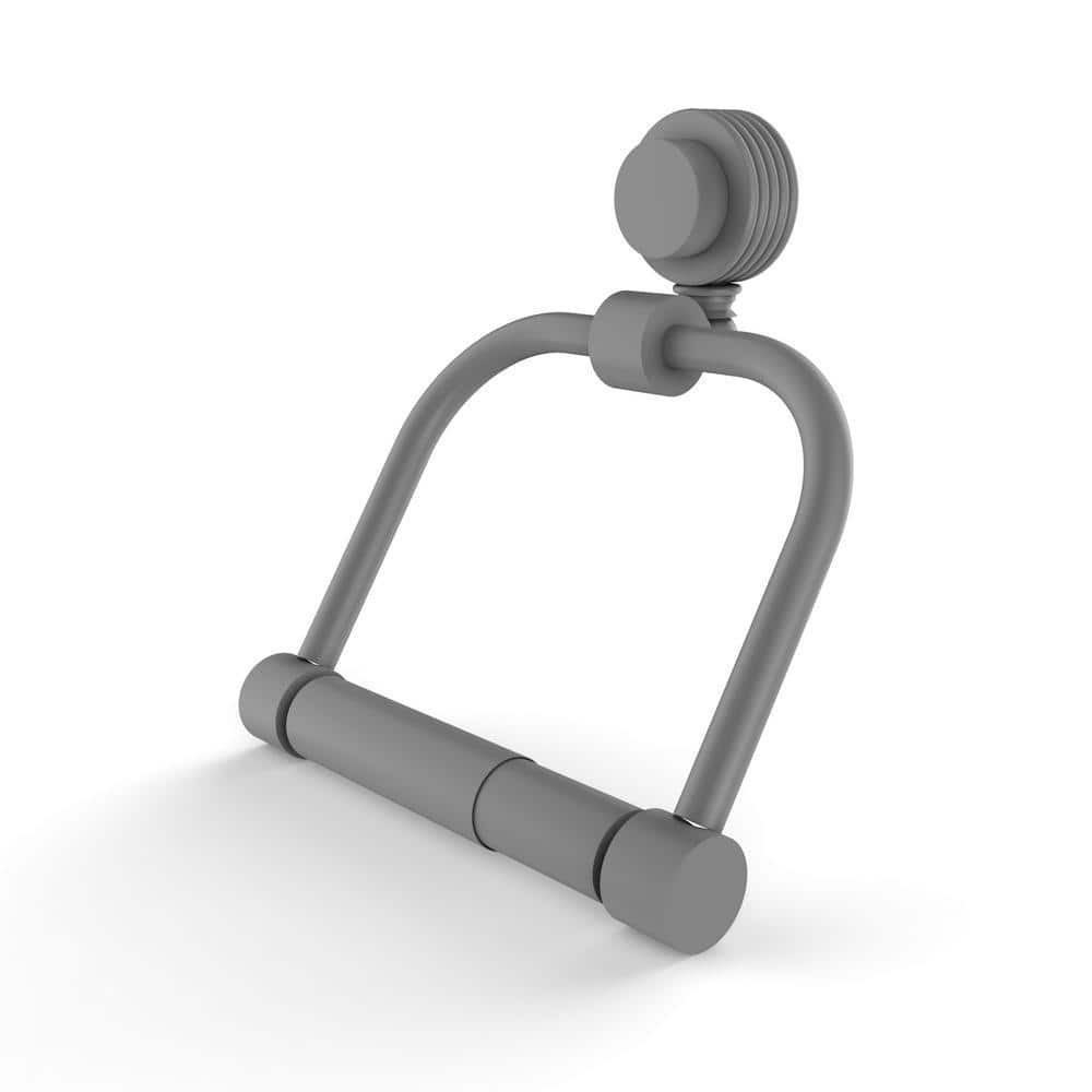 Allied Brass Venus Wall Mounted Toilet Paper Holder in Matte Gray with ...