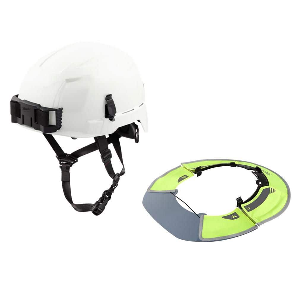 Milwaukee BOLT White Type 2 Class E Non-Vented Safety Helmet W/ BOLT ...