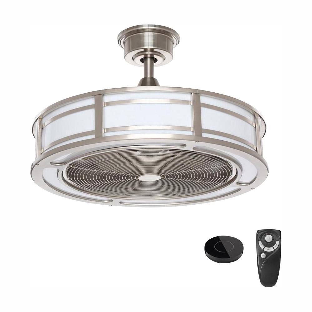 Home Decorators Collection Brette 23 in. LED Indoor Brushed Nickel ...