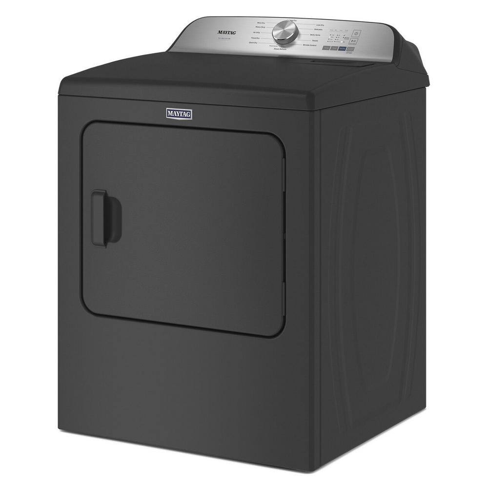 Maytag 7.0 cu. ft. Vented Pet Pro Electric Dryer in Volcano Black ...